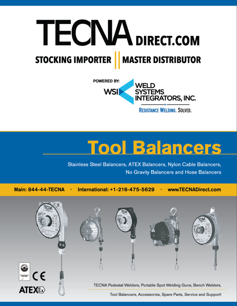 TECNA ZERO Gravity Balancers FOR SALE | 844-448-3262